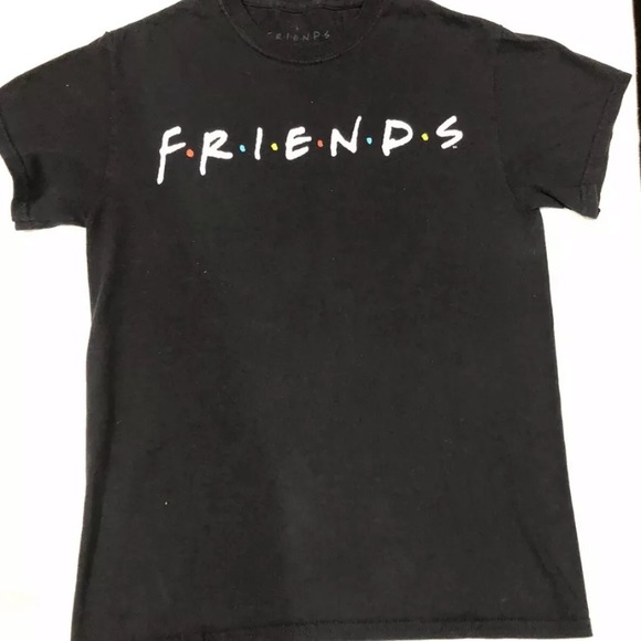 FRIENDS | Tops | Friends Tv Show Logo Black Tshirt Size S | Poshmark